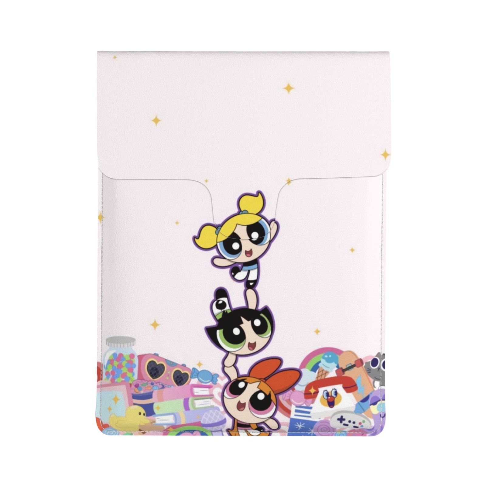 The Powerpuff Girls Leather Laptop Sleeve Computer Case Notebook Cover ...