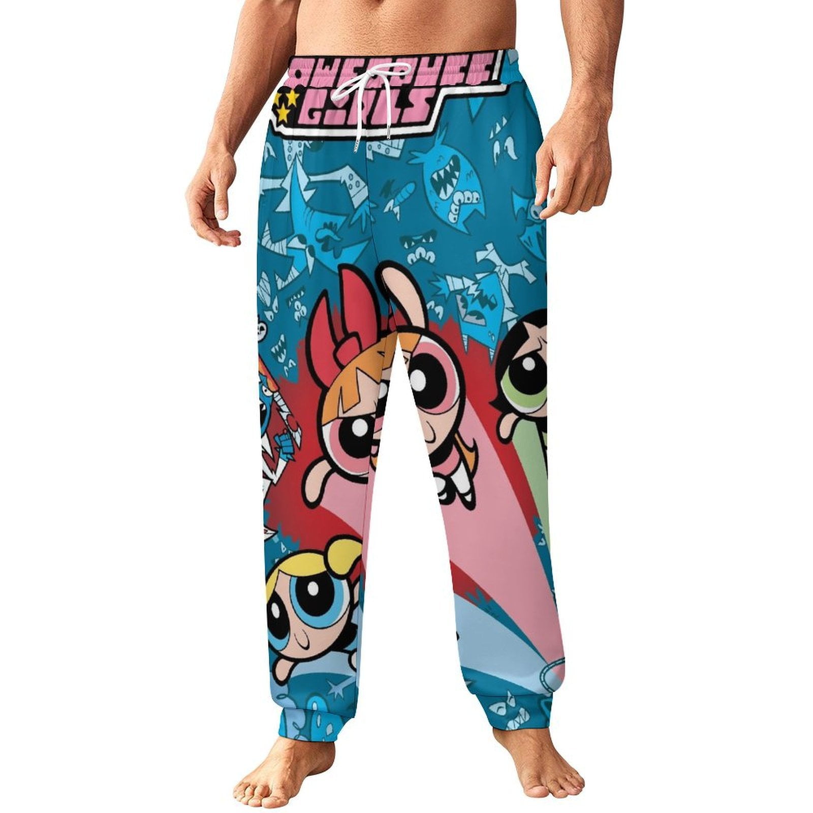 The Powerpuff Girls Men's Athletic Joggers Stretch Sweatpants Running ...