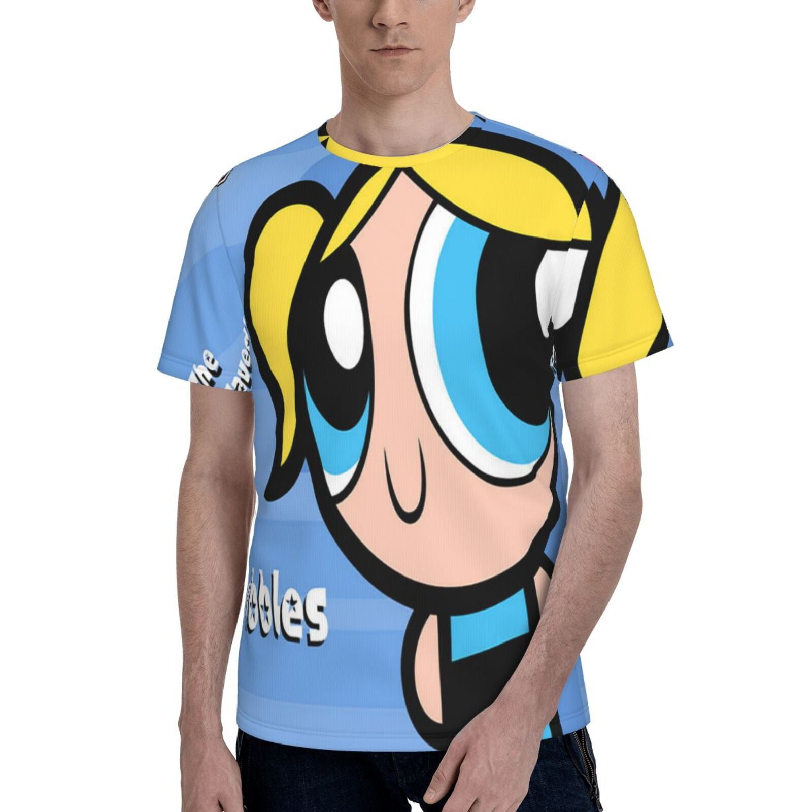 The Powerpuff Girls Mens 3d Graphic Print Shirts Casual Short Sleeve Tee Shirts - Walmart.com