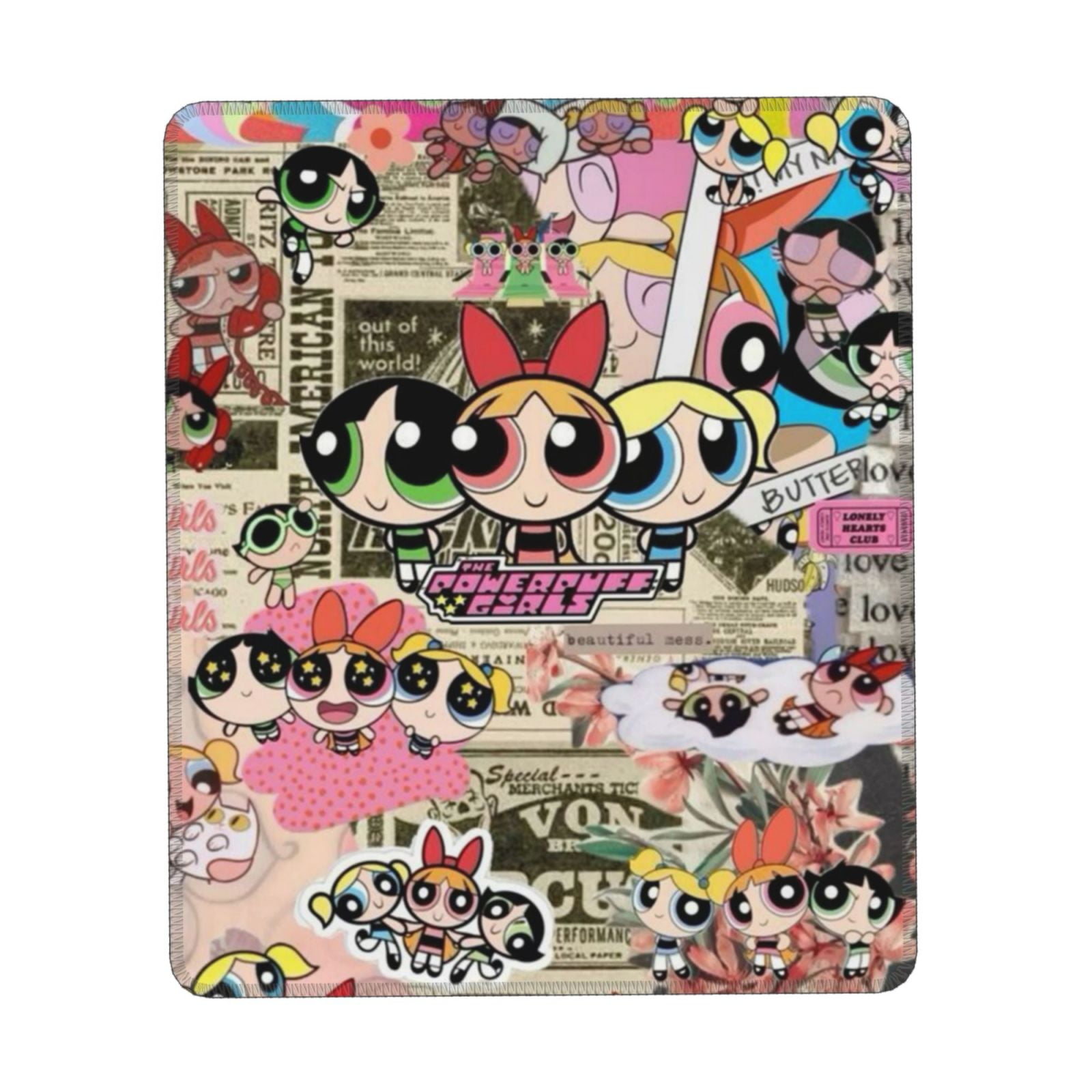 The Powerpuff Girls Mouse Pad 10 X 12 Inch Non-Slip Keyboard Mat Rubber ...