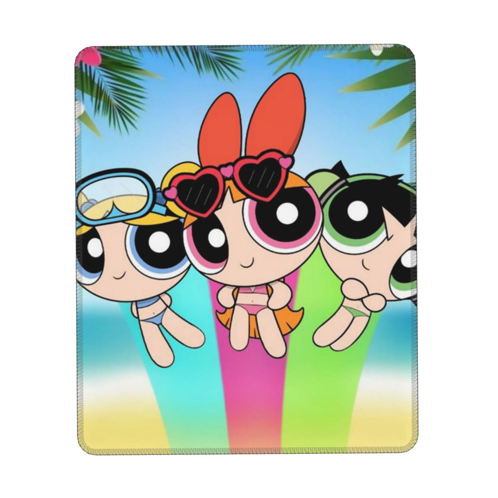 The Powerpuff Girls Mouse Pad 7.9 X 9.5 In Non-Slip Keyboard Mat Rubber ...