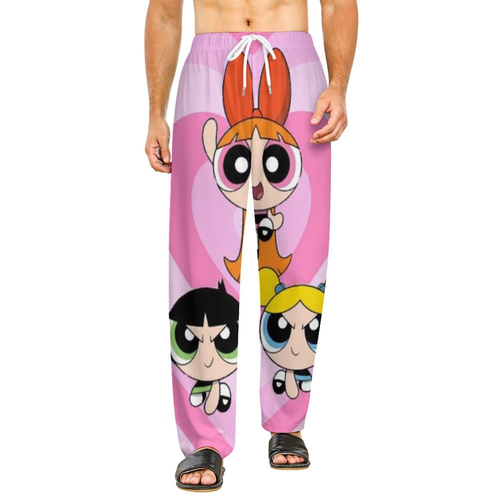 The Powerpuff Girls Pajamas Pants 3D Printing Wide Leg PJ Pant ...