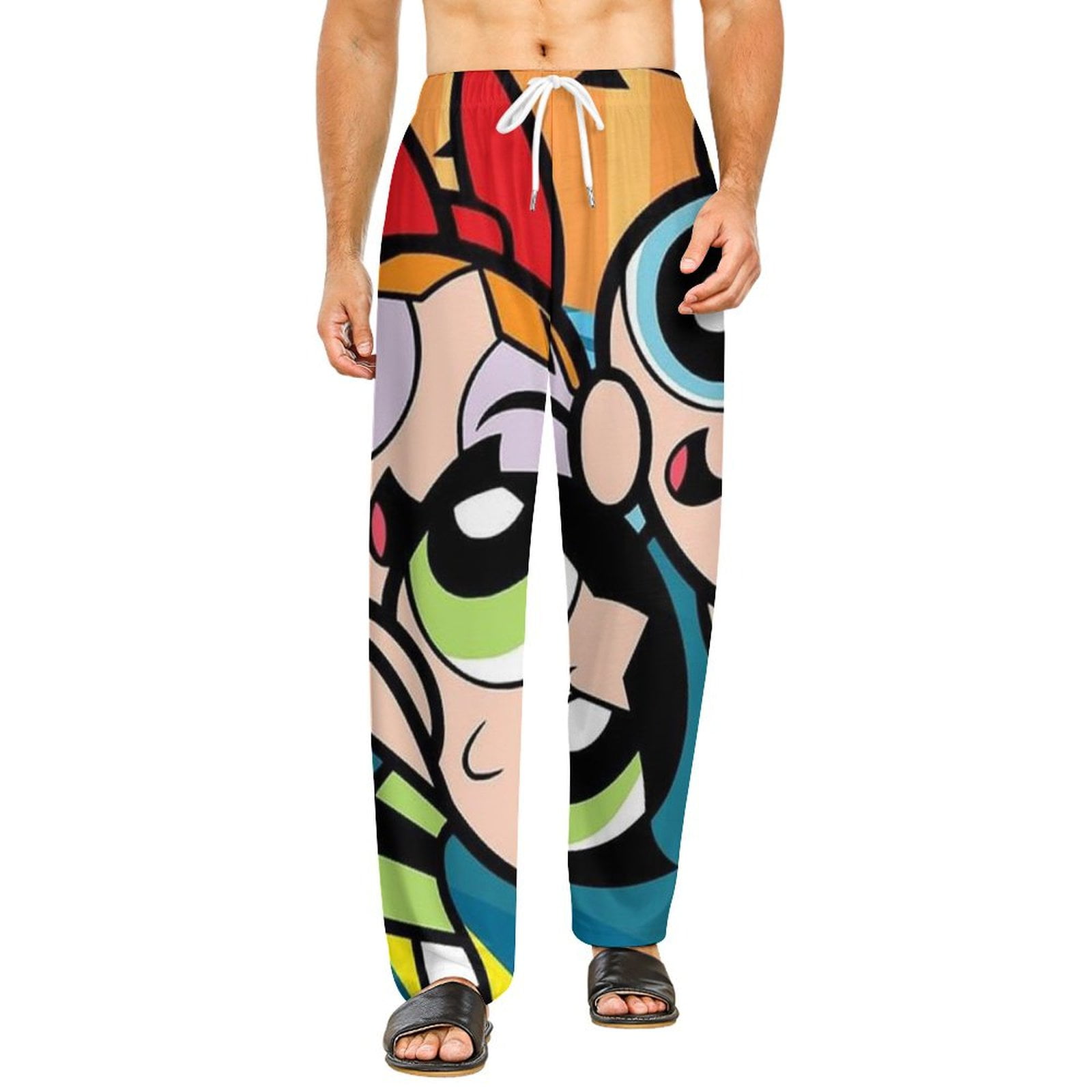 The Powerpuff Girls Pajamas Pants 3D Printing Wide Leg PJ Pant ...