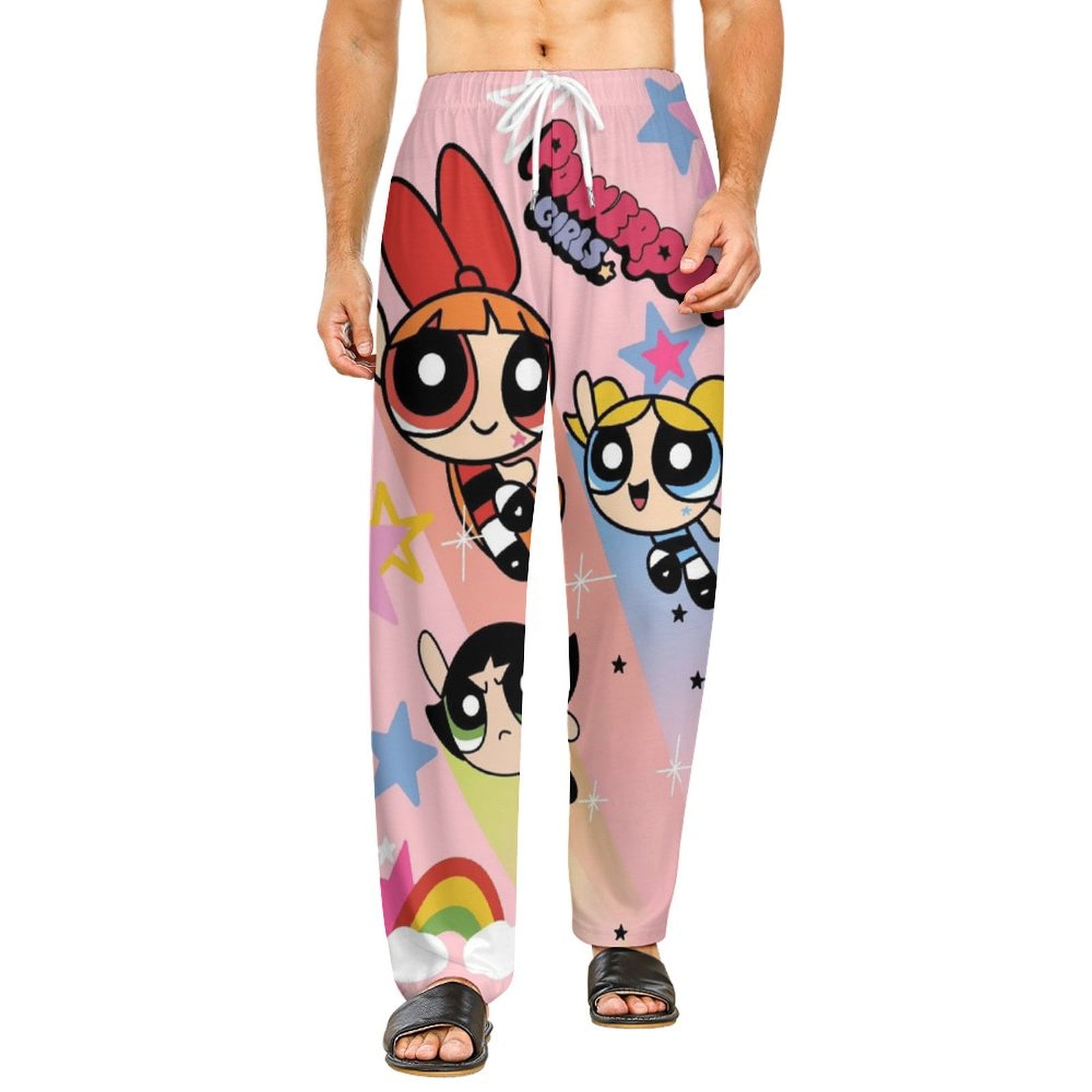The Powerpuff Girls Pajamas Pants 3D Printing Wide Leg PJ Pant ...