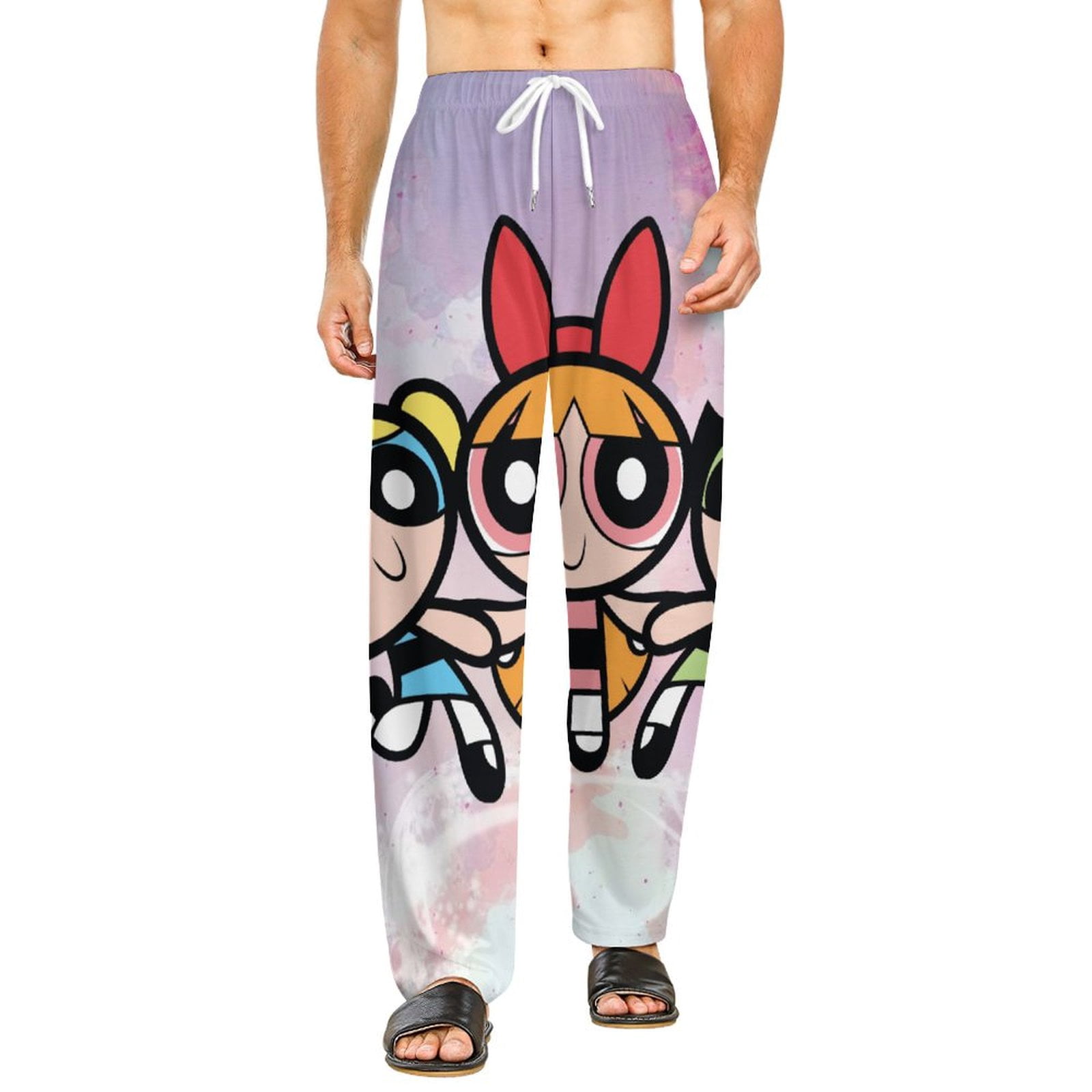 The Powerpuff Girls Pajamas Pants 3D Printing Wide Leg PJ Pant ...
