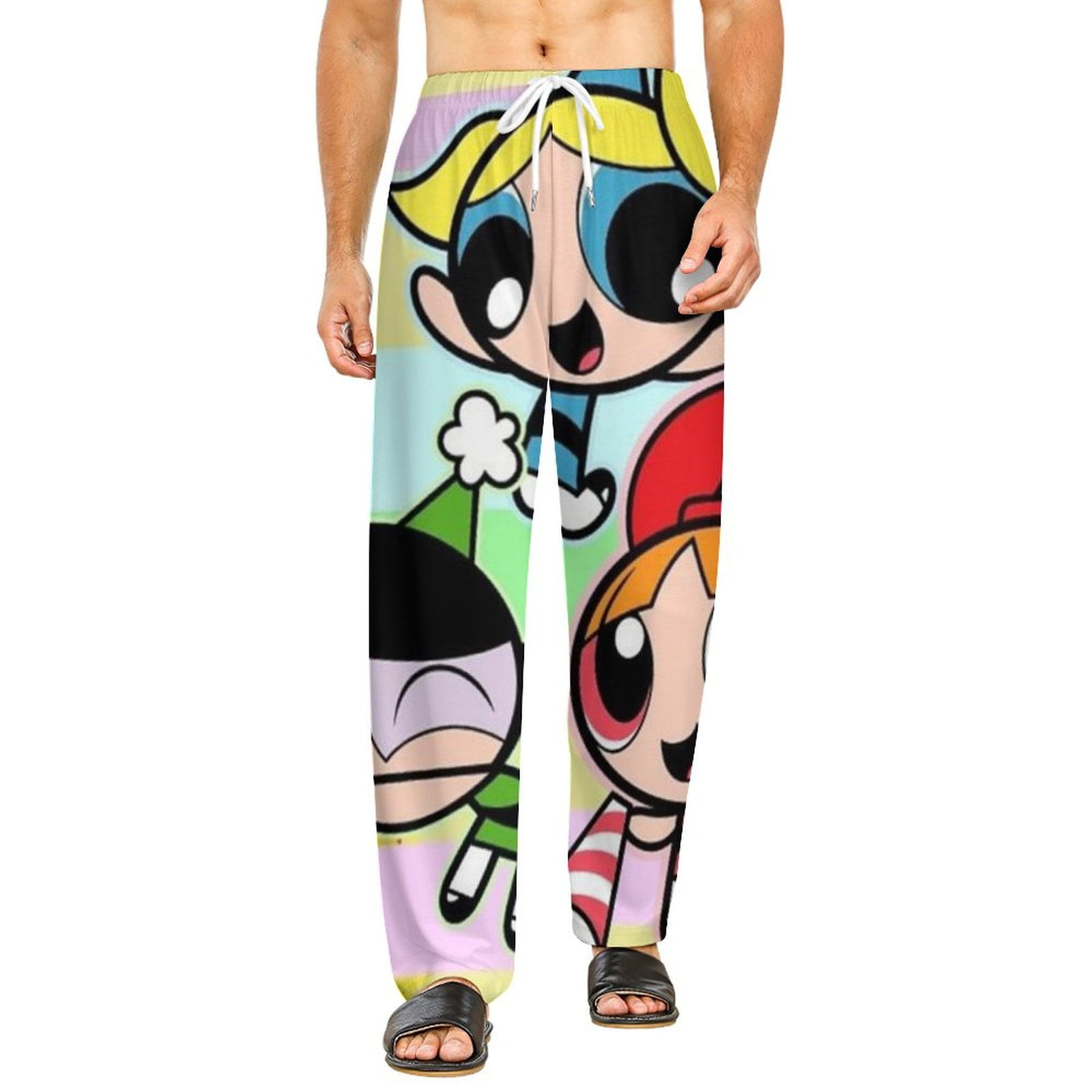 The Powerpuff Girls Pajamas Pants 3D Printing Wide Leg PJ Pant ...