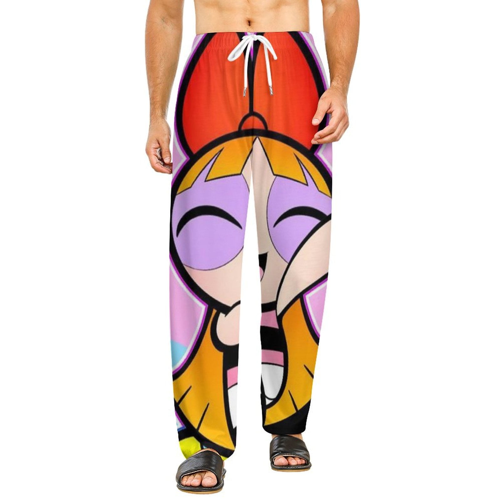 The Powerpuff Girls Pajamas Pants 3D Printing Wide Leg PJ Pant ...