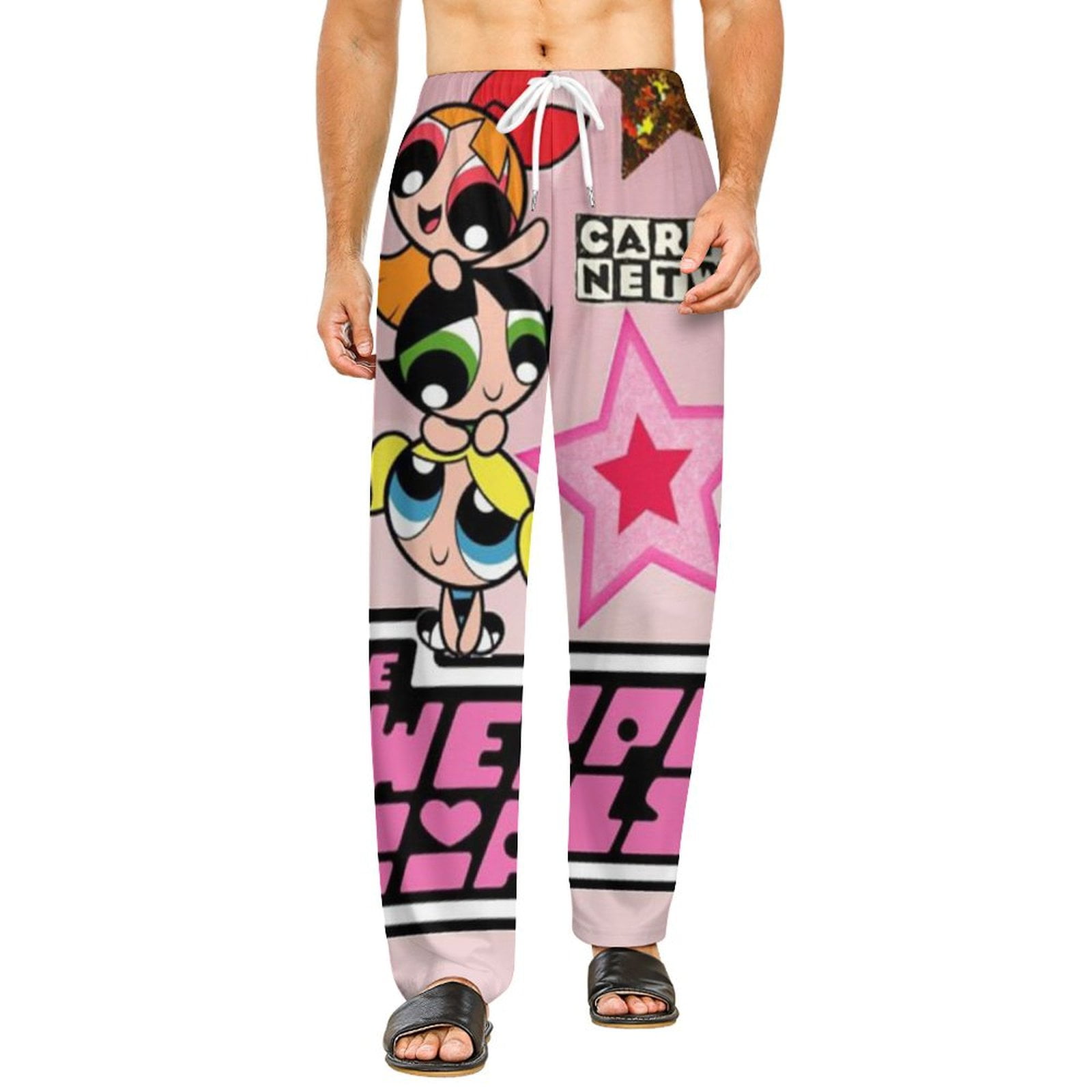 The Powerpuff Girls Pajamas Pants 3D Printing Wide Leg PJ Pant ...