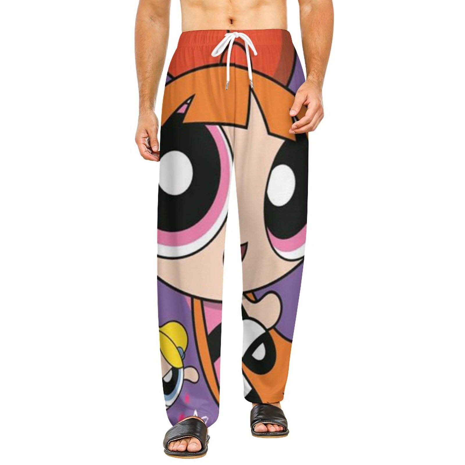The Powerpuff Girls Pajamas Pants 3D Printing Wide Leg PJ Pant ...