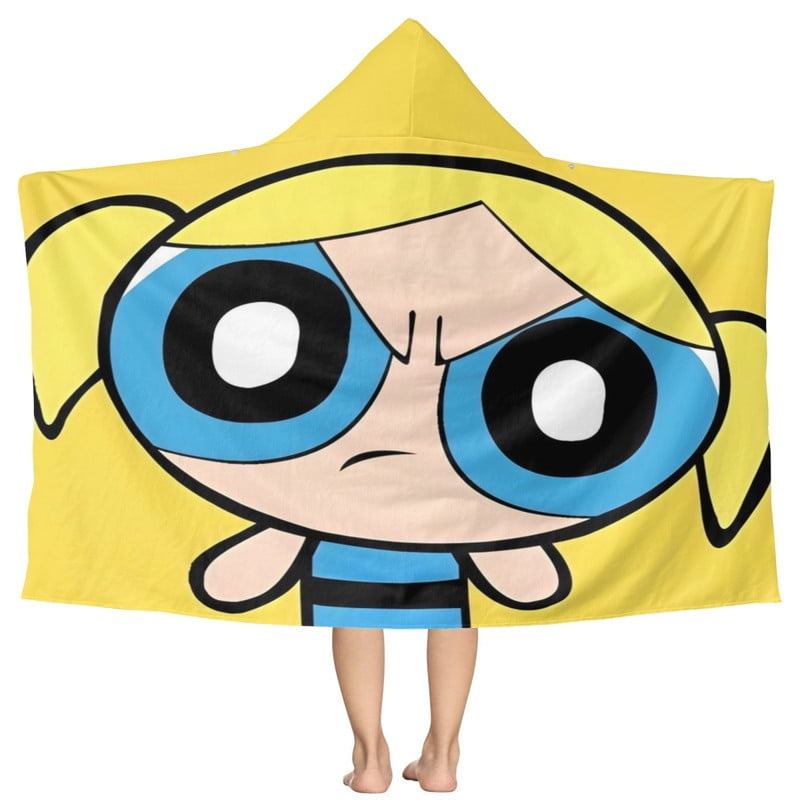 The Powerpuff Girls Pattern Beach Poncho - Microfiber - Towel - Kids ...