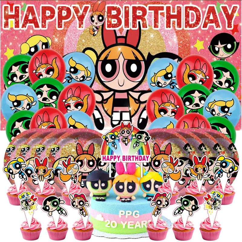 The Powerpuff Girls Birthday Party Supplies Balloons Plates Decoration ...
