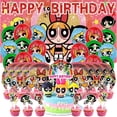 The Powerpuff Girls Birthday Party Supplies Balloons Plates Decoration ...