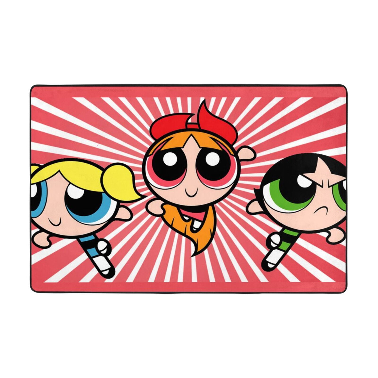 The Powerpuff Girls Rugs Washable Cover Floor Rug Carpets Bathroom ...