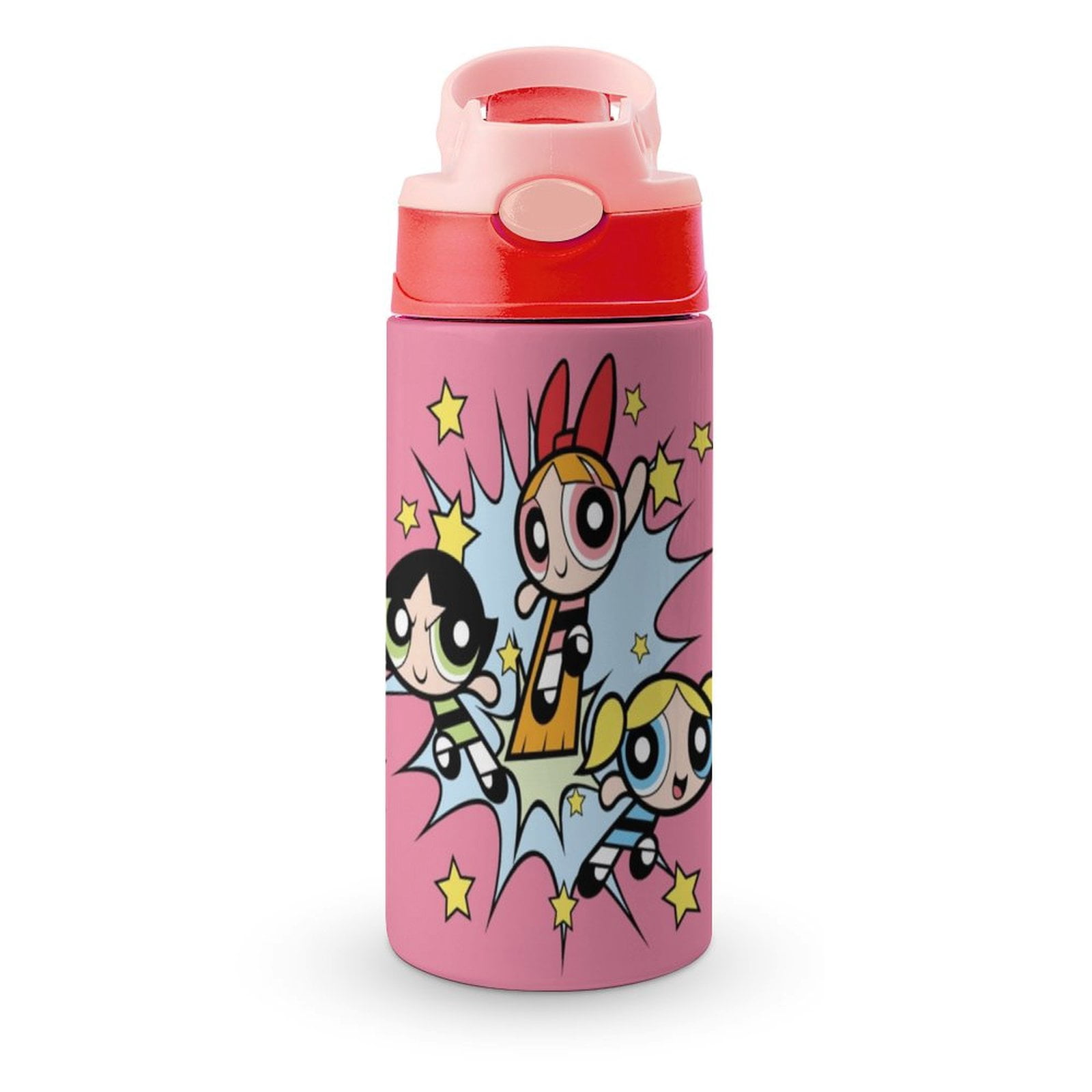 The Powerpuff Girls Stainless Steel Water Bottle with Straw Children's ...