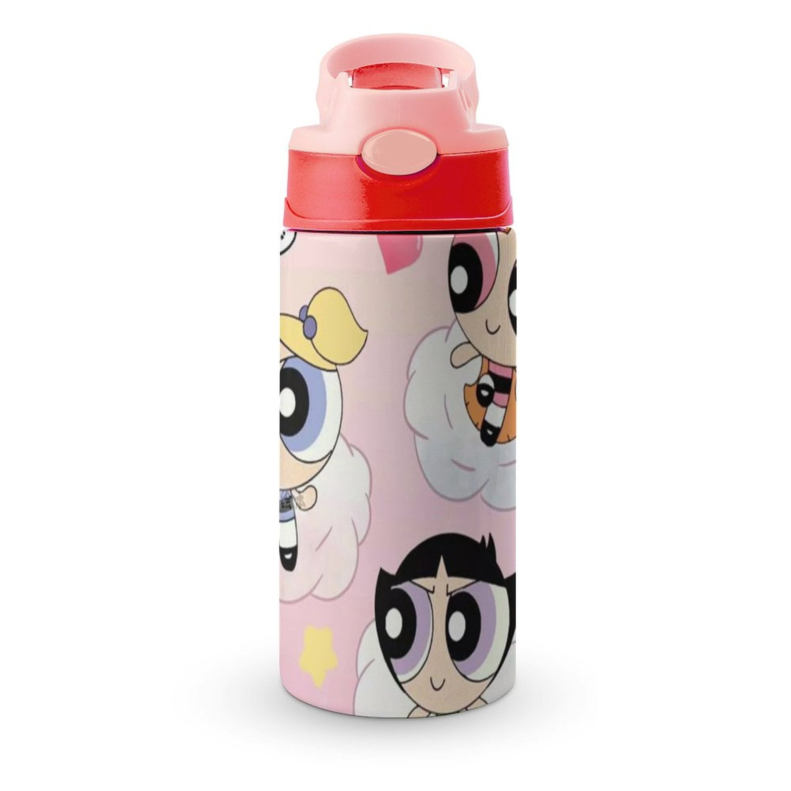 The Powerpuff Girls Stainless Steel Water Bottle with Straw Children's ...