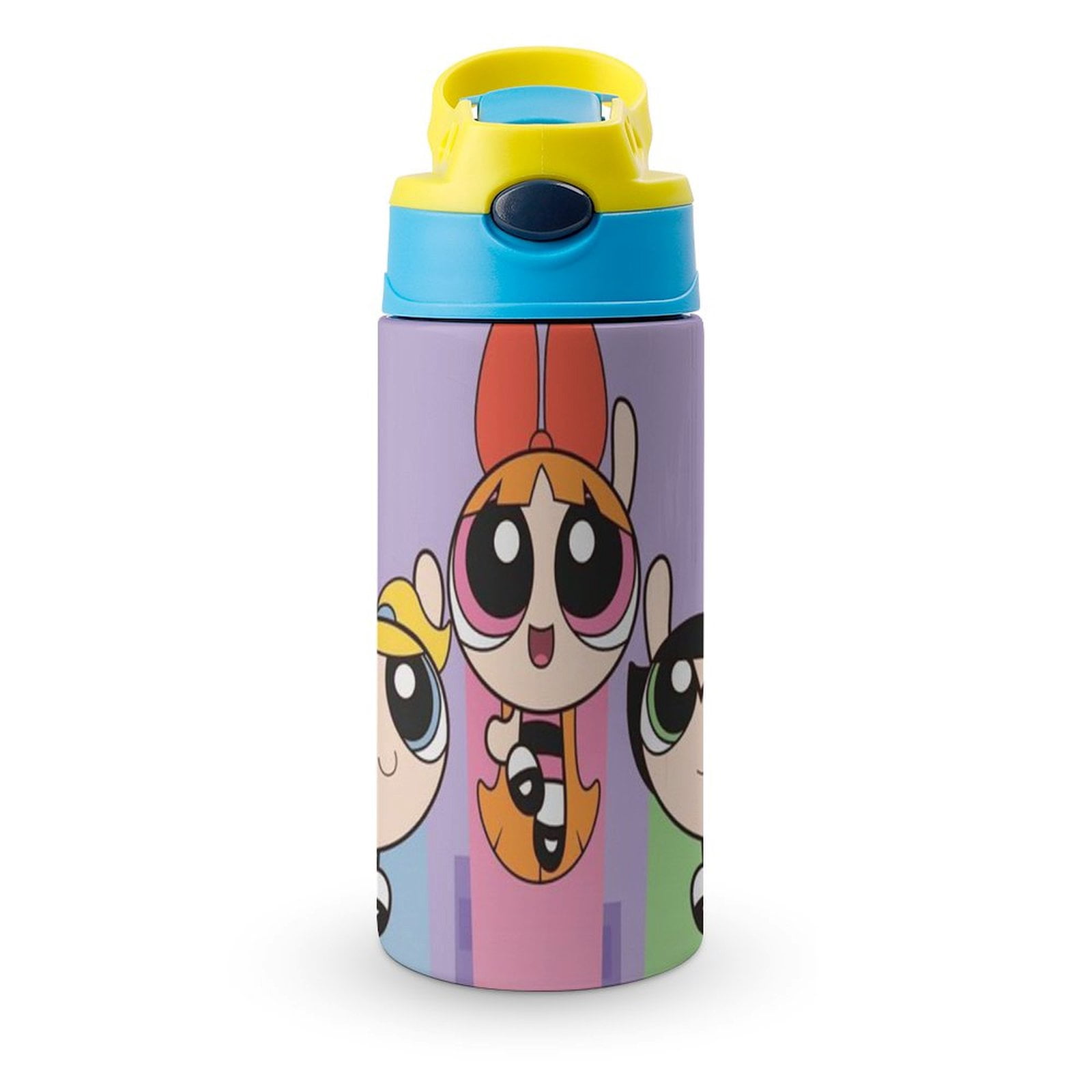 The Powerpuff Girls Stainless Steel Water Bottle with Straw Children's ...