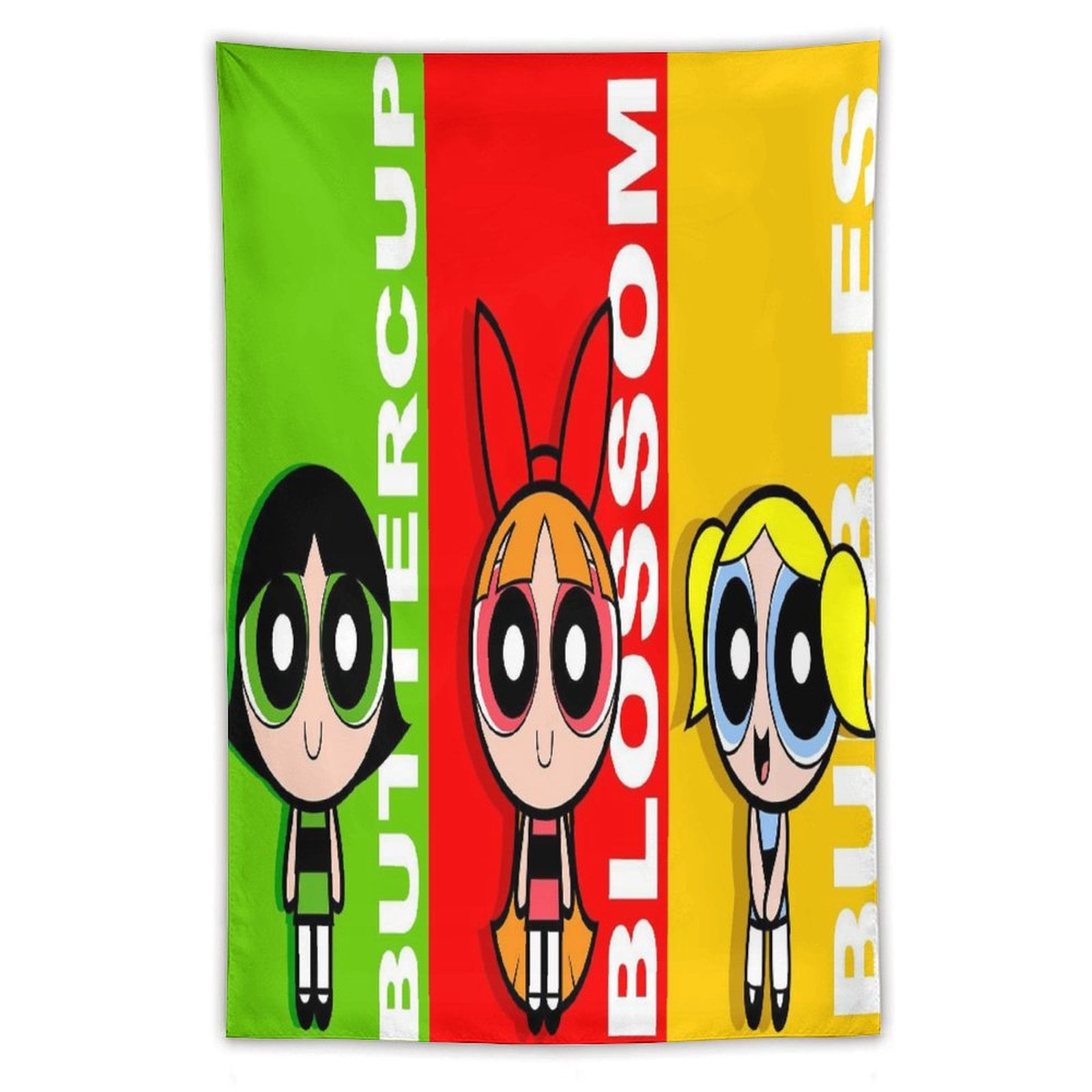 The Powerpuff Girls Tapestry Wall Hanging Wall Art Decor Wall Tapestry ...