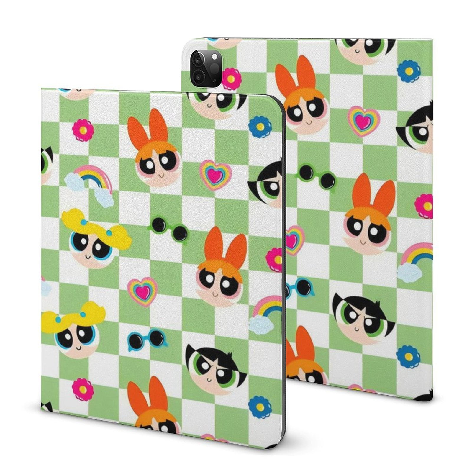 The Powerpuff Girls The ipad pen slot case thin folding Smart case Soft ...