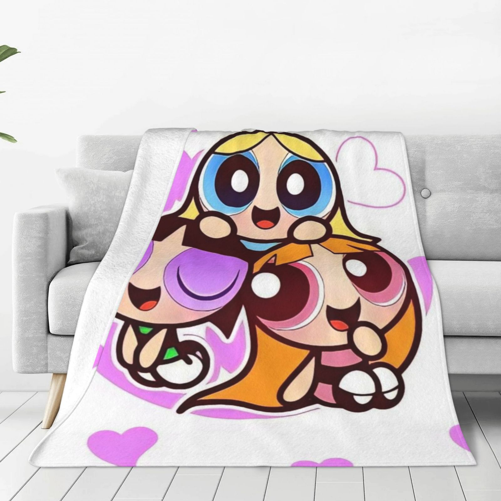 The Powerpuff Girls Throw Blanket Couch Bed Sofa Soft Lightweight Warm ...