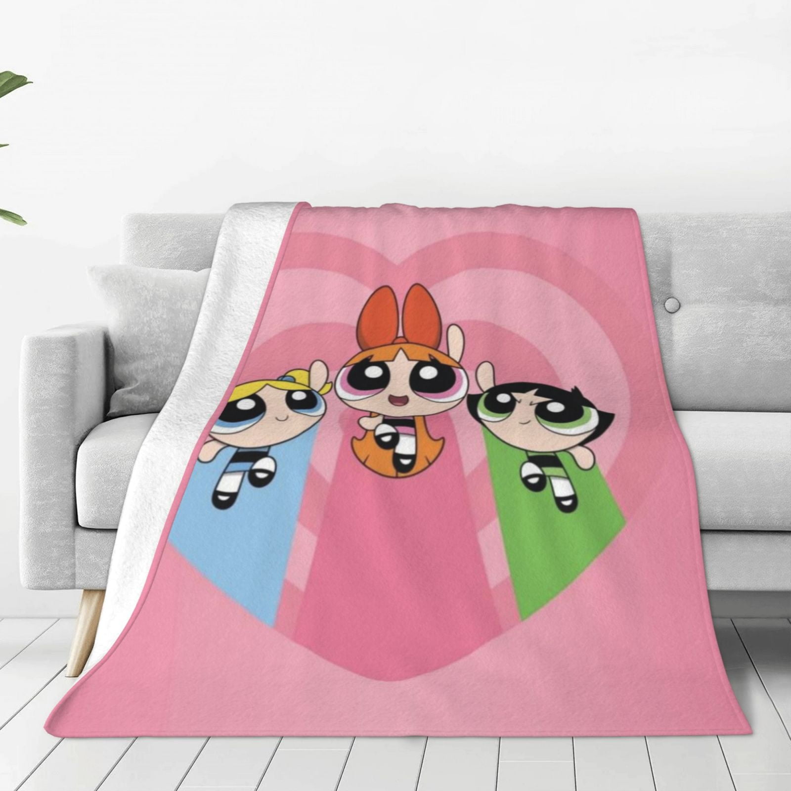 The Powerpuff Girls Throw Blanket Couch Bed Sofa Soft Lightweight Warm ...