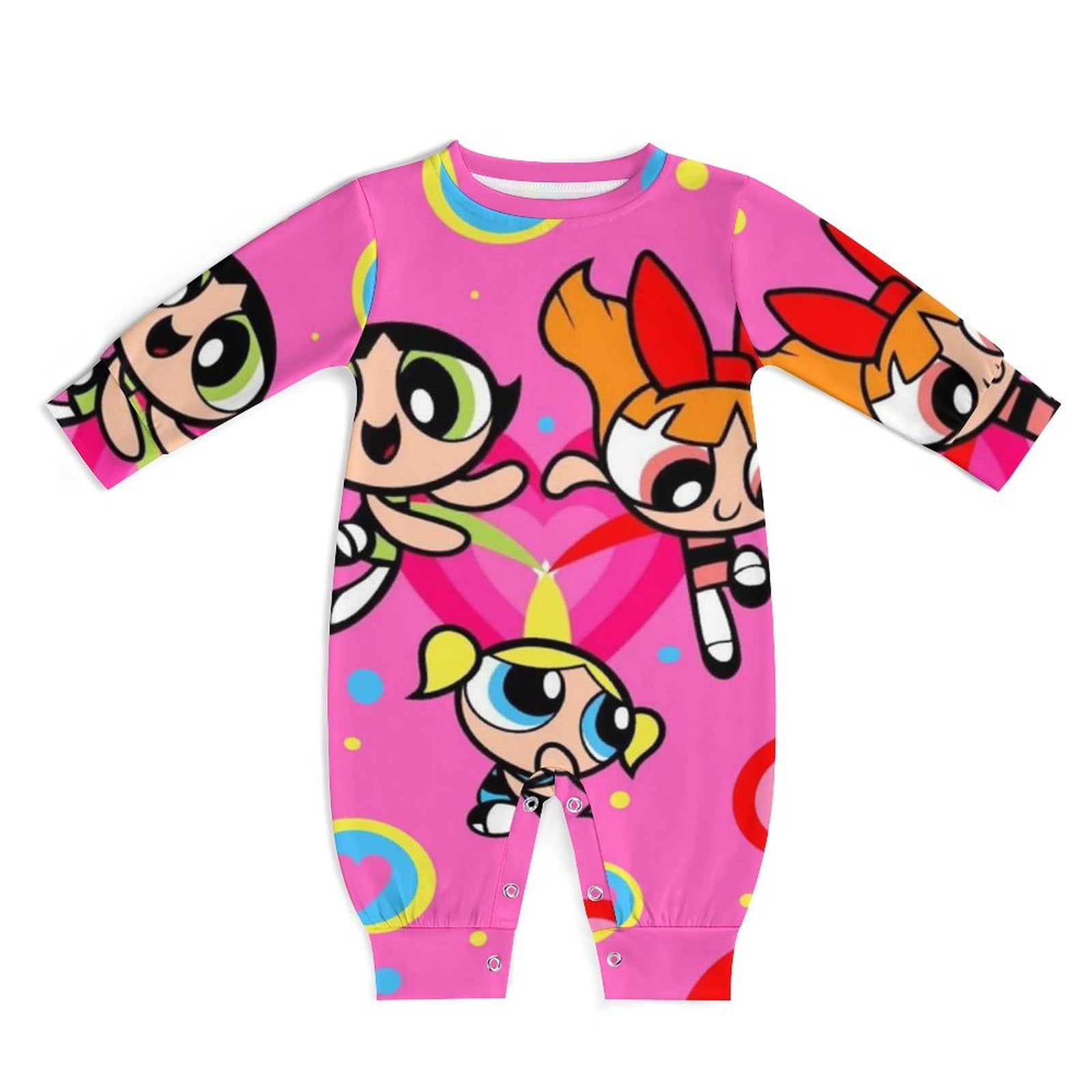 The Powerpuff Girls Unisex Baby Boy Girl Rompers Long Sleeve Infant ...