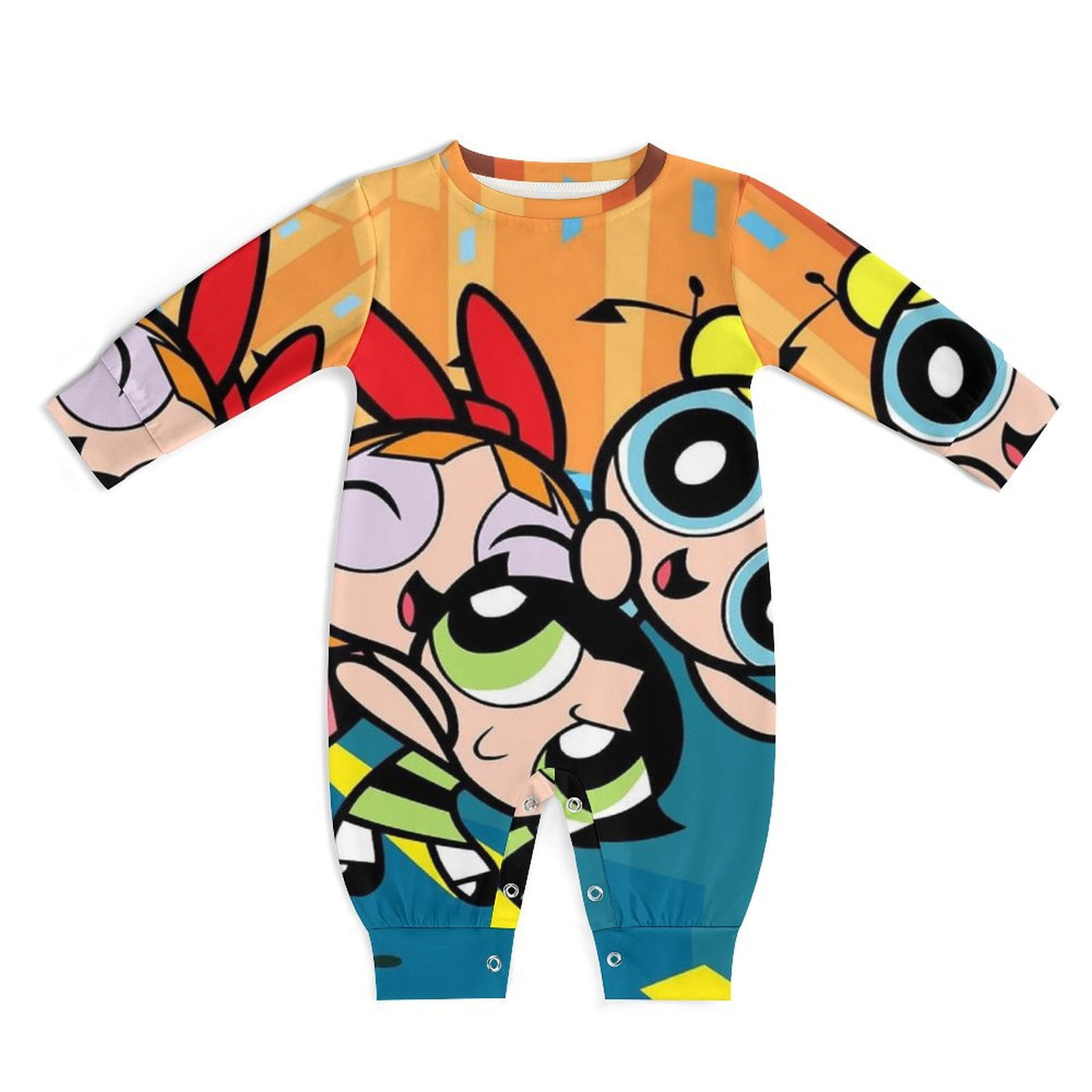 The Powerpuff Girls Unisex Baby Boy Girl Rompers Long Sleeve Infant ...