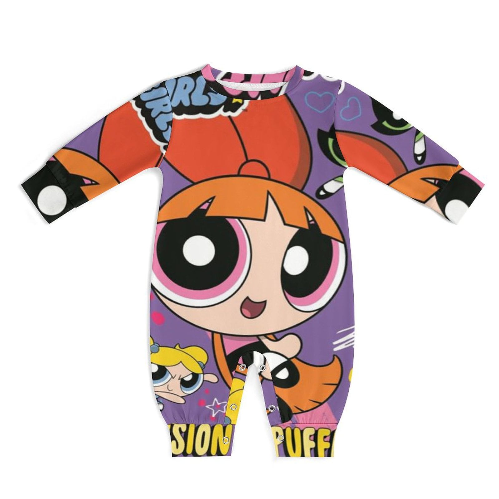 The Powerpuff Girls Unisex Baby Boy Girl Rompers Long Sleeve Infant ...
