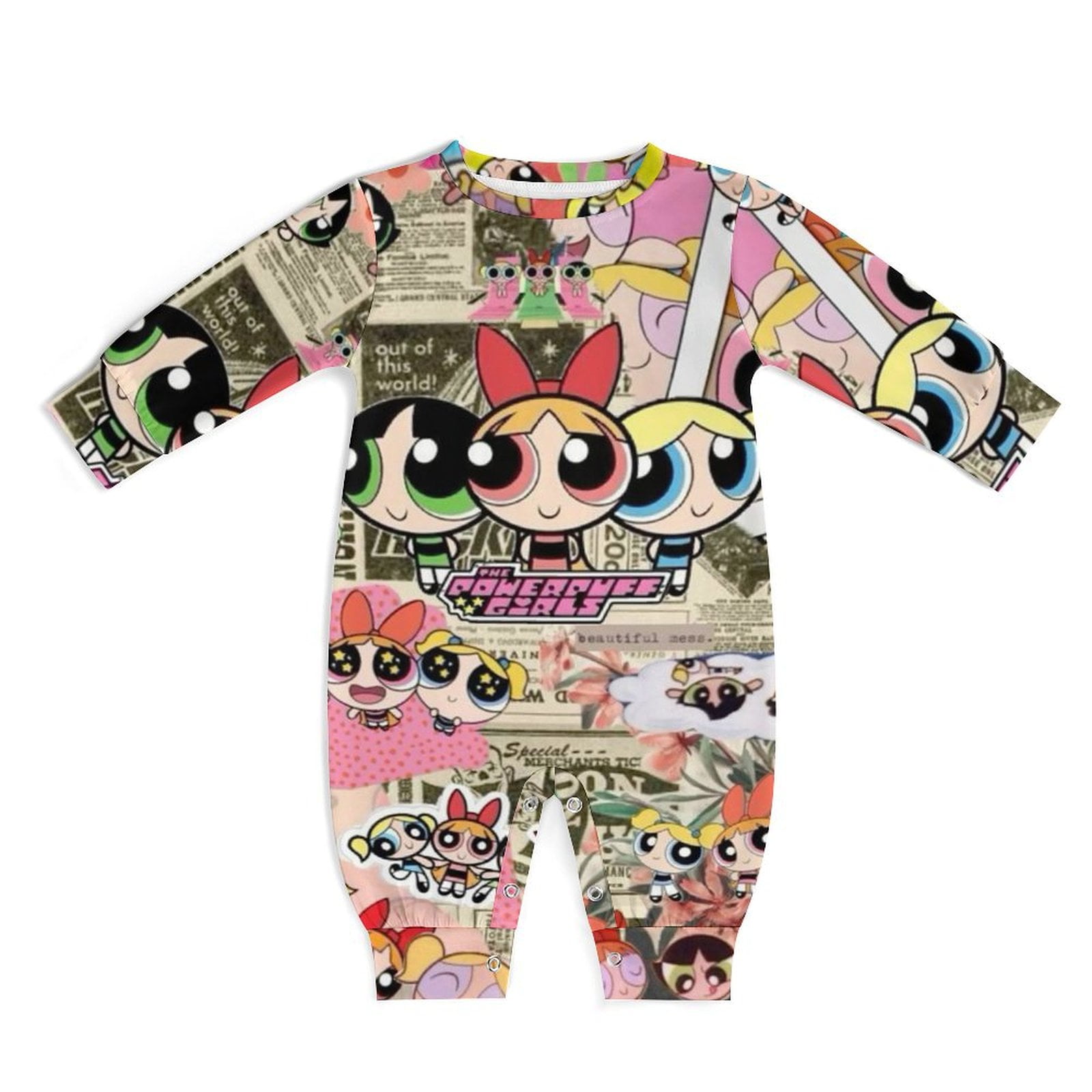 The Powerpuff Girls Unisex Baby Boy Girl Rompers Long Sleeve Infant ...
