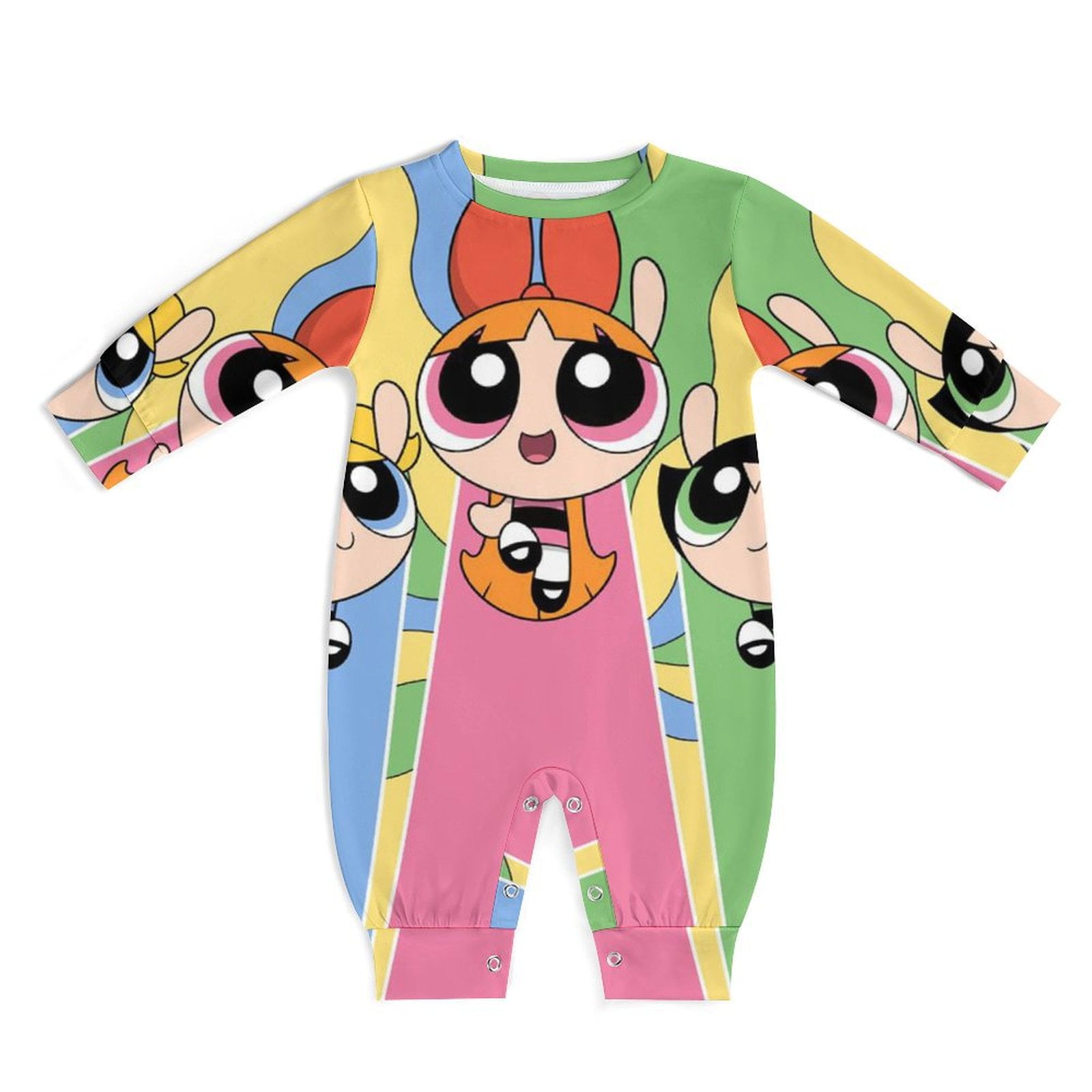 The Powerpuff Girls Unisex Baby Boy Girl Rompers Long Sleeve Infant ...