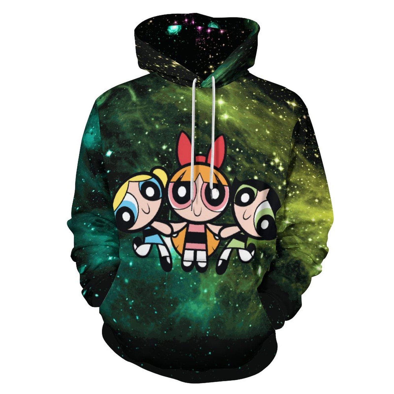 The Powerpuff Girls Unisex Sweatshirts Loose Pullover Sweater Hooded ...