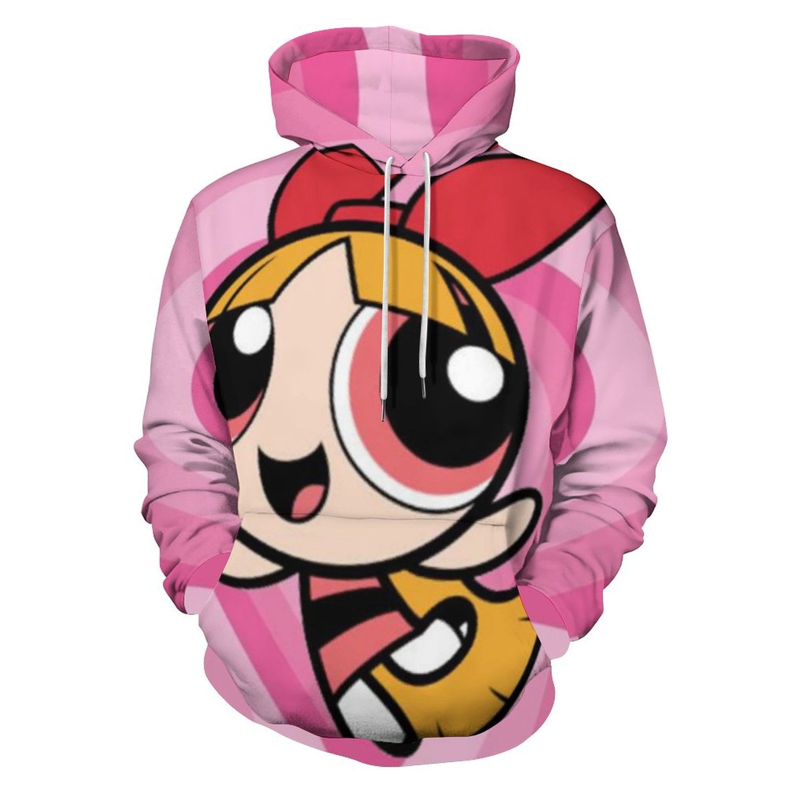 The Powerpuff Girls Unisex Sweatshirts Loose Pullover Sweater Hooded ...