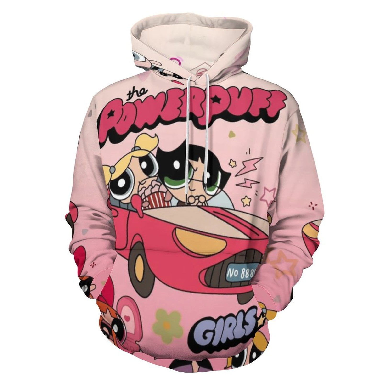 The Powerpuff Girls Unisex Sweatshirts Loose Pullover Sweater Hooded ...