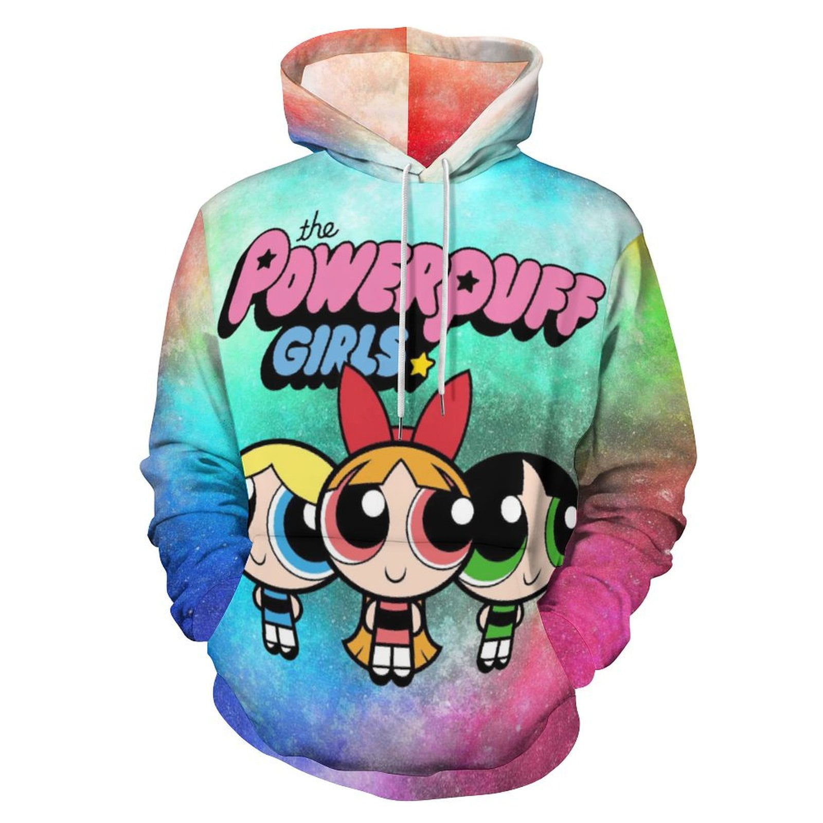 The Powerpuff Girls Unisex Sweatshirts Loose Pullover Sweater Hooded ...