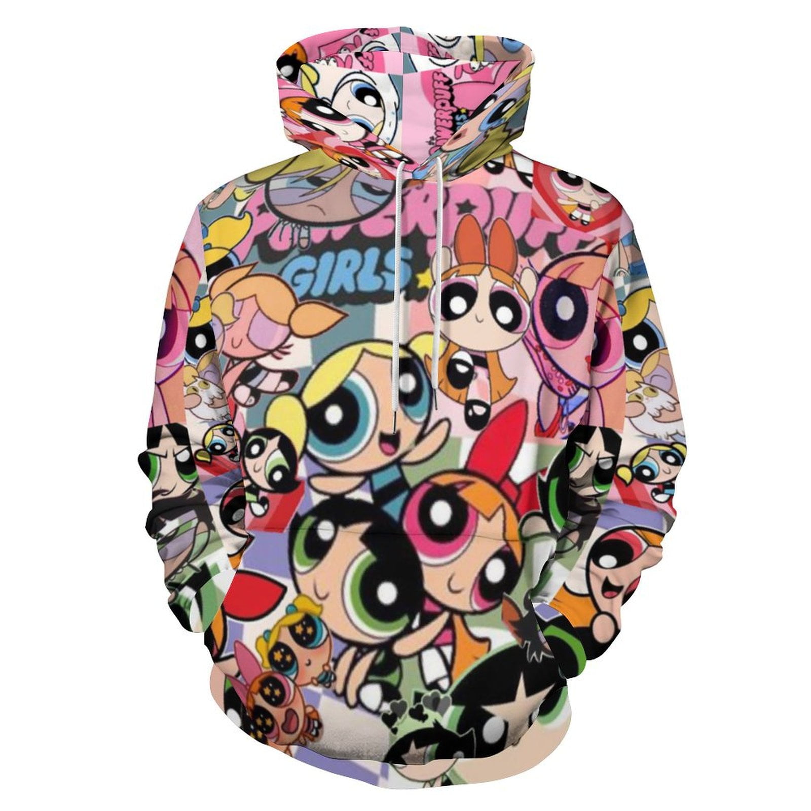 The Powerpuff Girls Unisex Sweatshirts Loose Pullover Sweater Hooded ...