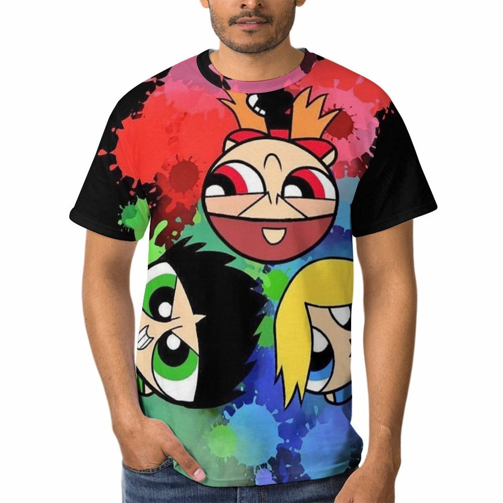 The Powerpuff Girls Unisex T-Shirts Interesting Novelty Pattern Printed ...