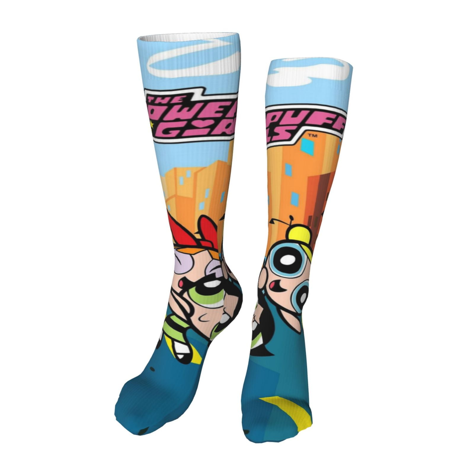The Powerpuff Girls Womens Knee High Socks Casual Long Stockings 20 ...