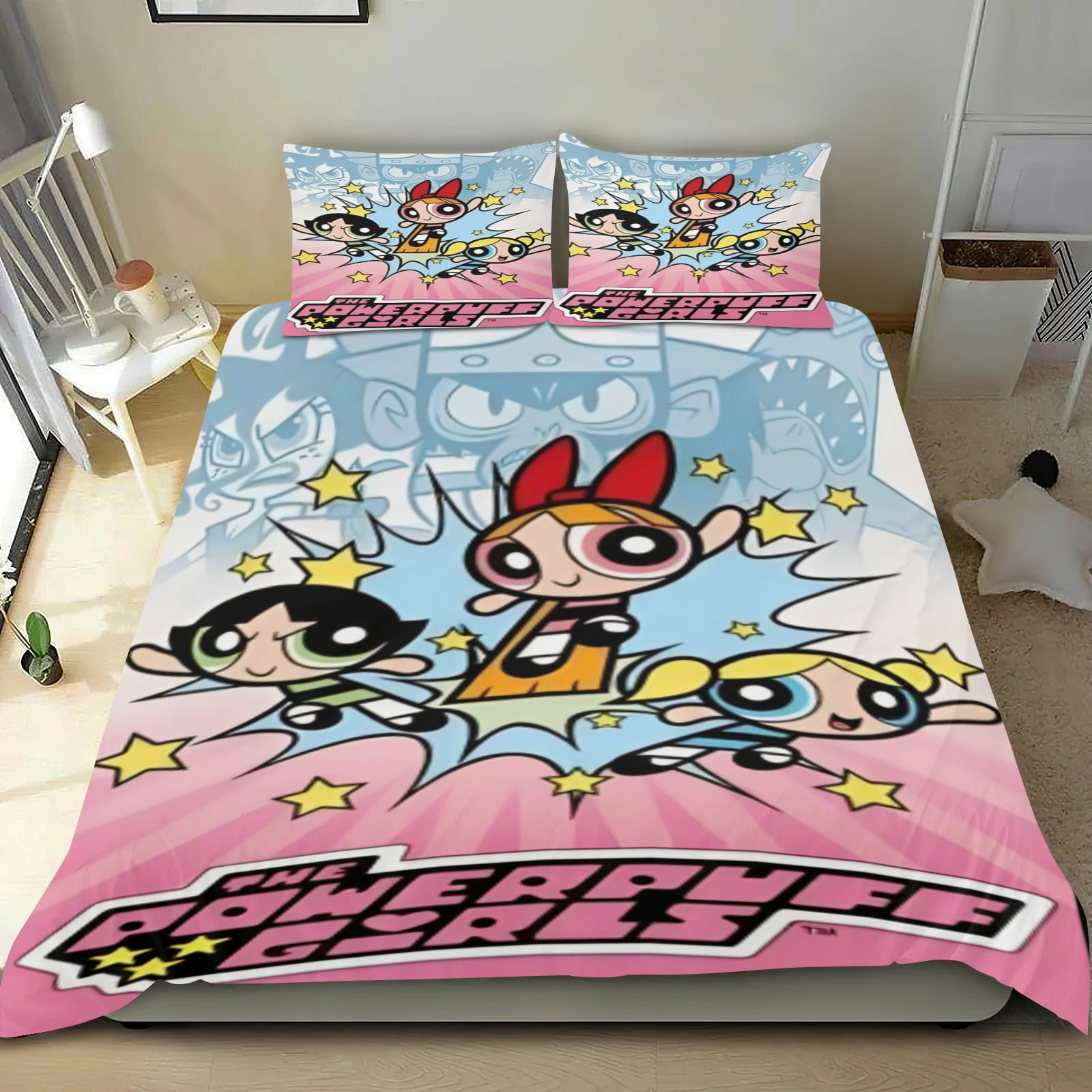 The Powerpuff Girls thin bedding set has an iconic print, Perfect for ...