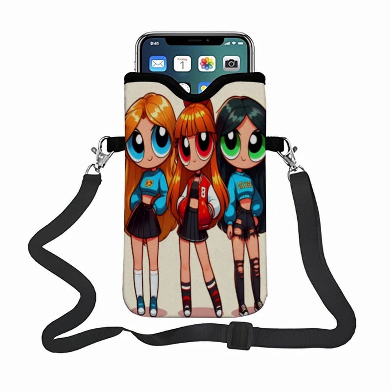 The Powerpuff Girls waterproof phone pouch offers strong protection and ...