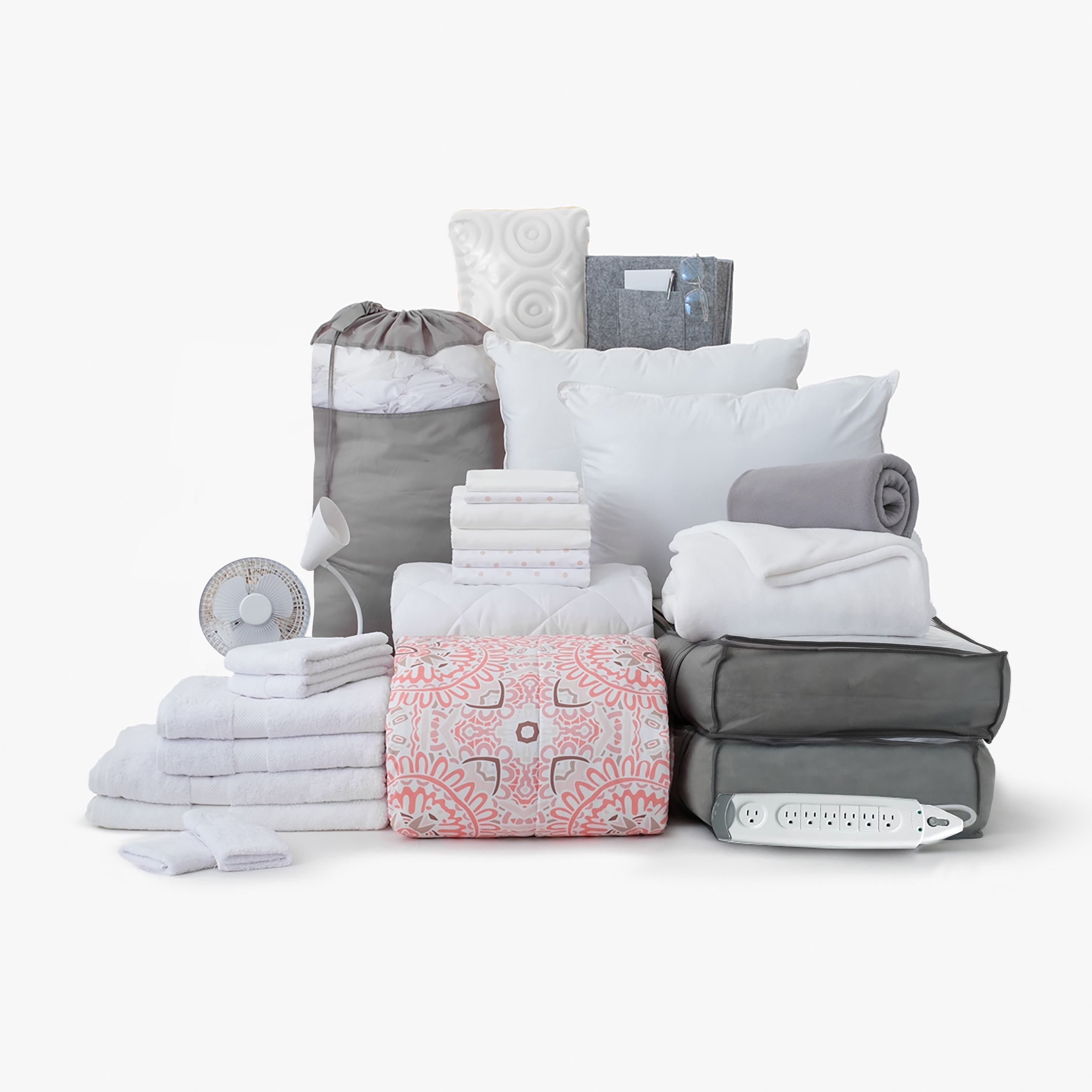 The Premium Dorm Essentials Value Pack in Dina, 27-Piece College Dorm ...