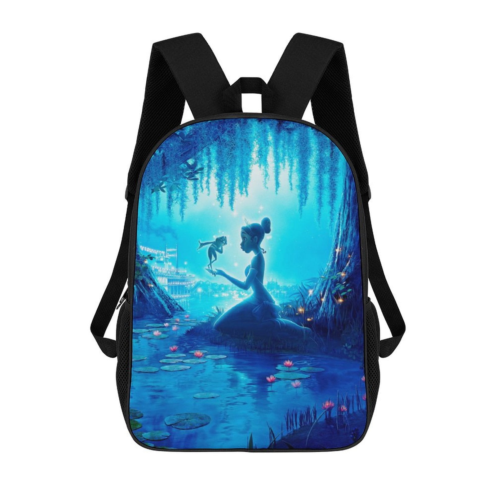 The Princess And The Frog Backpacks 17 Inch Bookbag Casual Daypack ...