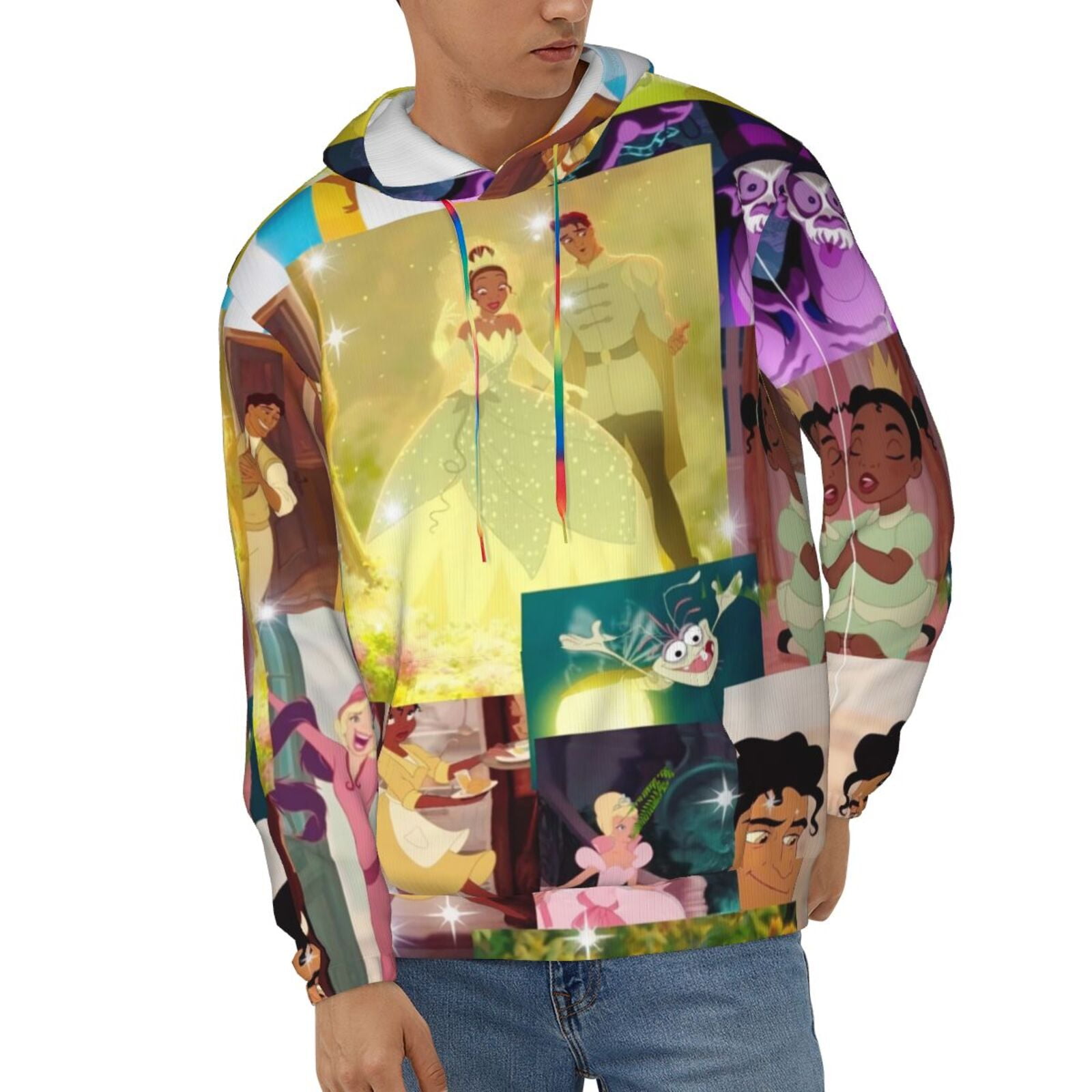 The Princess And The Frog Men's Hoodie Novelty Graphic Long Sleeve ...