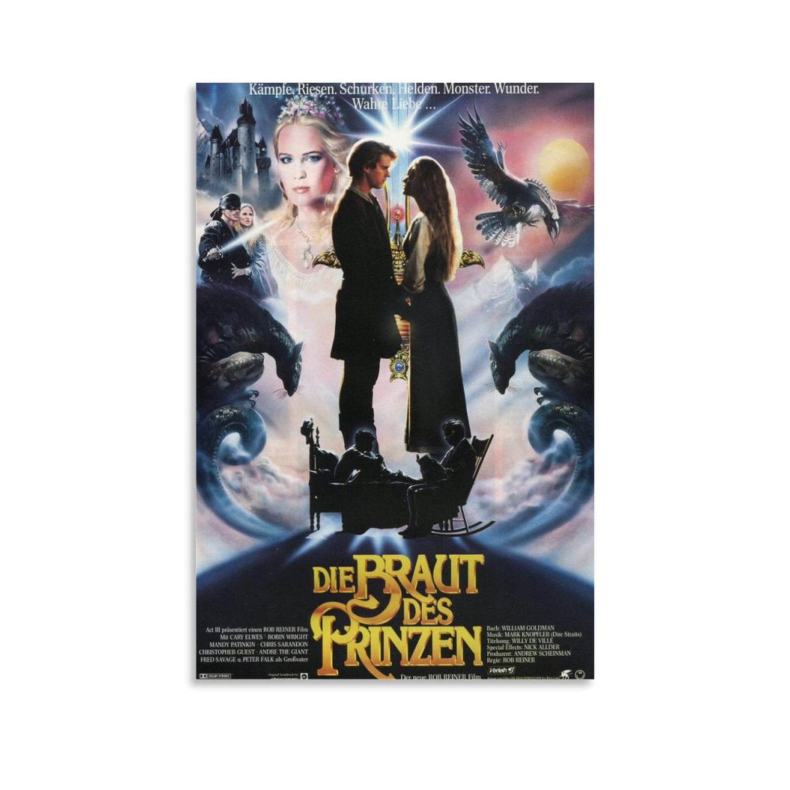 The Princess Bride Movie Poster (18) Print Photo Art Painting Canvas ...