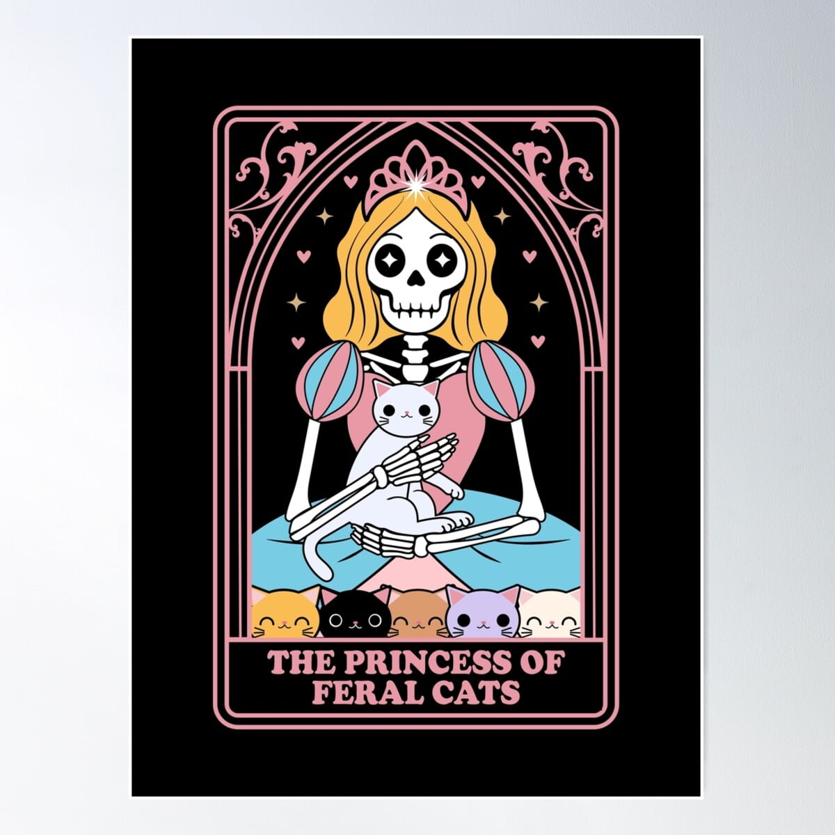 The Princess Of Feral Cats Poster Wall Art, Modern Wall Decor For ...