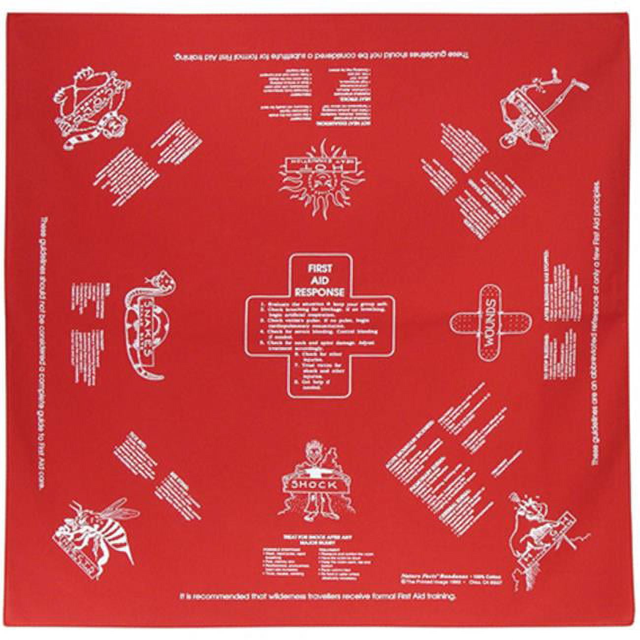 The Printed Image 104110 First Aid Bandana - Walmart.com