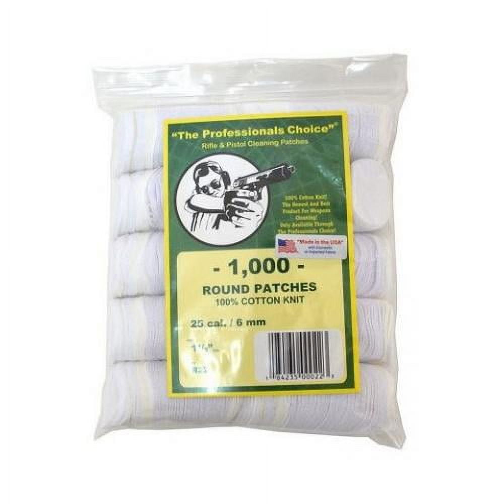 The Professionals Choice 100% Cotton Knit White Round Patches 1.5in ...