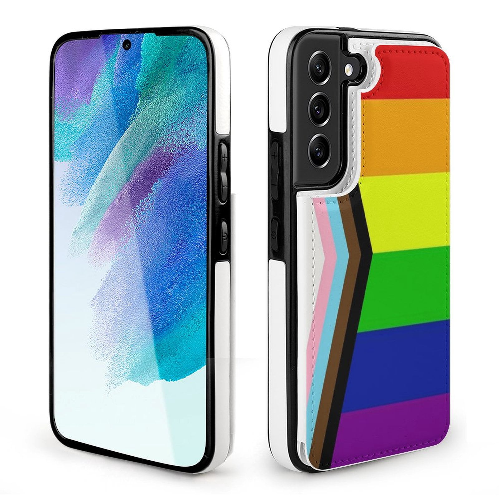 The Progress Pride Flag All The Colours of The Rainbow Leather Wallet ...