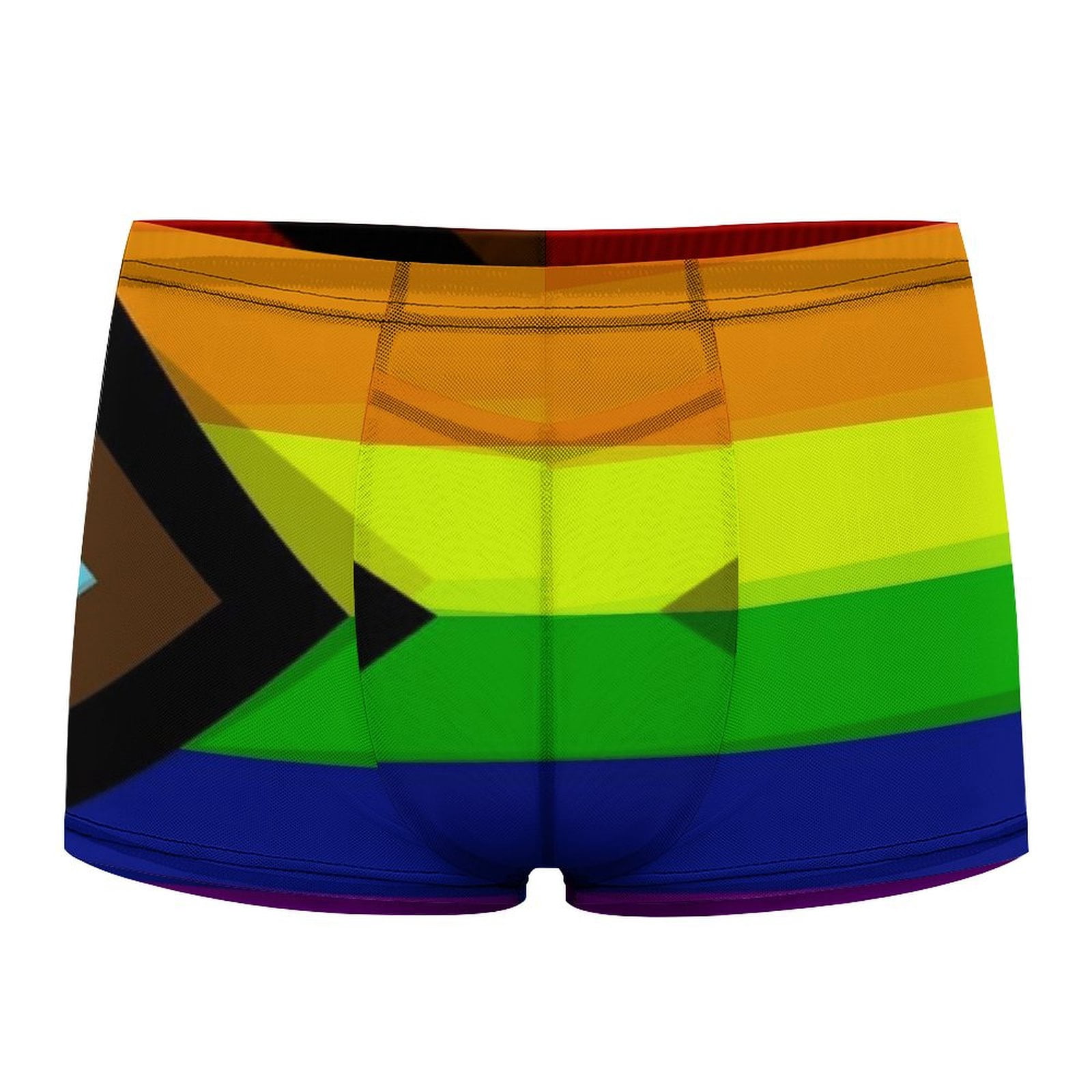 The Progress Pride Flag All The Colours of The Rainbow Men's Mesh Boxer ...