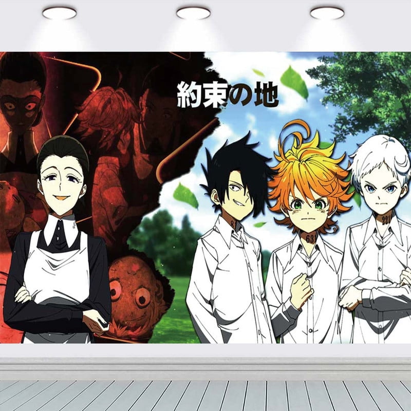 The Promised Neverland Party Supplies Background Backdrop Taspestry ...