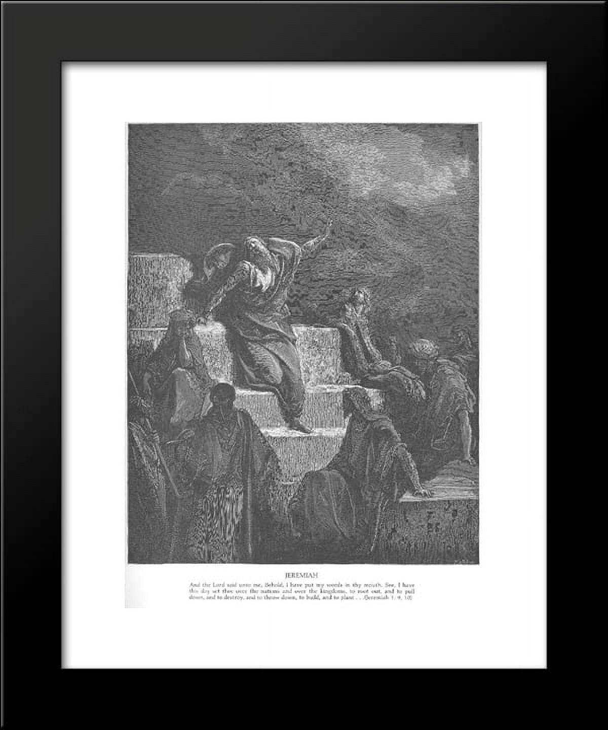 The Prophet Jeremiah 20x24 Framed Art Print by Gustave Dore - Walmart.com