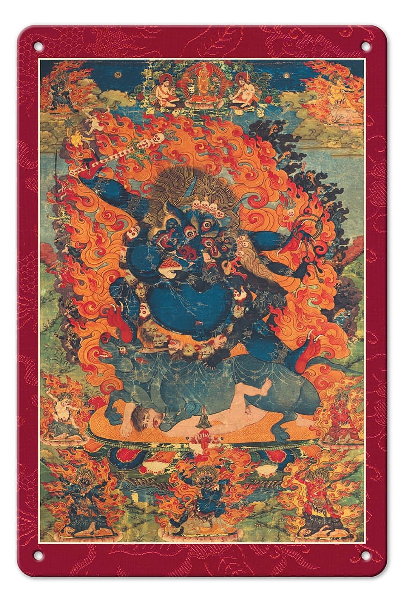 The Protector Yuma Dharmaraja - Tantric Buddhist Wisdom Deity - Vintage ...